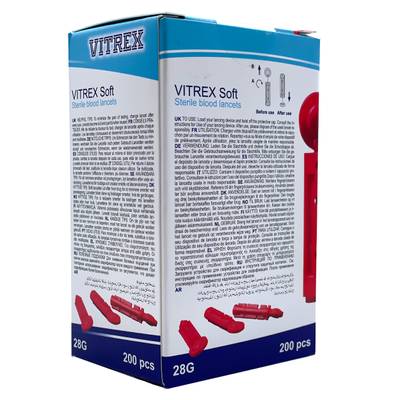 Vitrex soft lansetti (28G, 200 kpl) - Diabeteskauppa.fi
